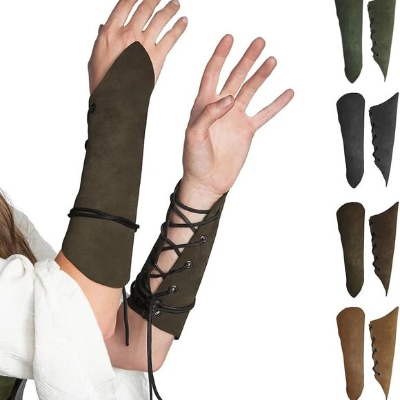 Accessories | Medieval Bracers For Women Elf Witch Arm Guards Costume ...